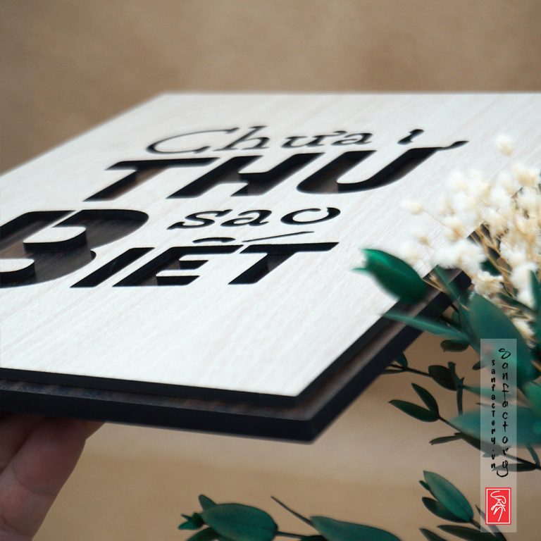 Tranh Gỗ Slogan SAN TR83: Chưa Thử Sao Biết - San Factory